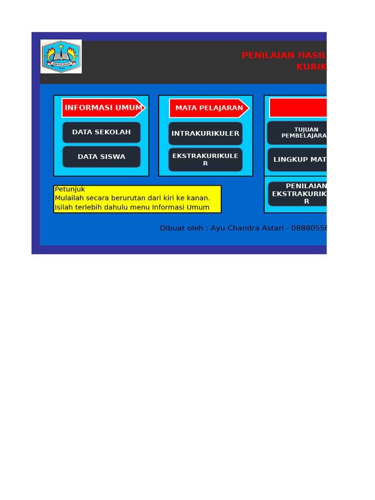 Rapor Kumer Kelas I SMT 2 2022-2023 SDN Pulosari | PDF