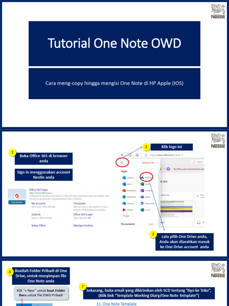 Tutorial One Note OWD (1) | PDF