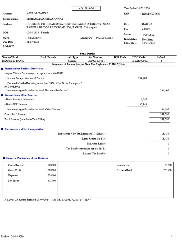 Anjum Nawab Brspn0576n-2024 | PDF