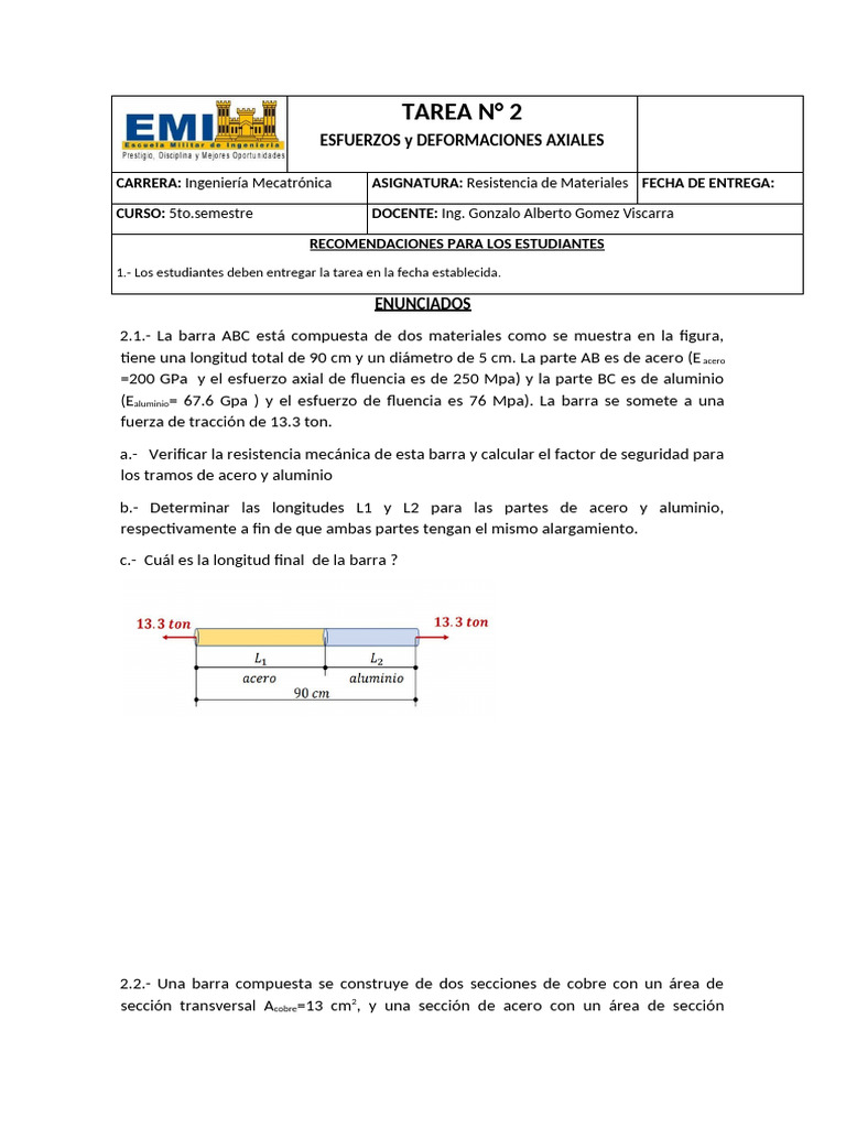Tarea 2 Resistencia | PDF
