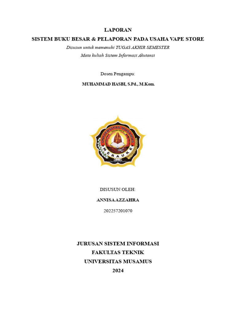 UAS Buku Besar Dan Laporan K5 | PDF