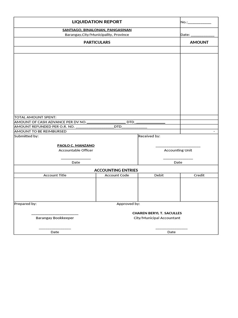 SK liquidation-Report | PDF