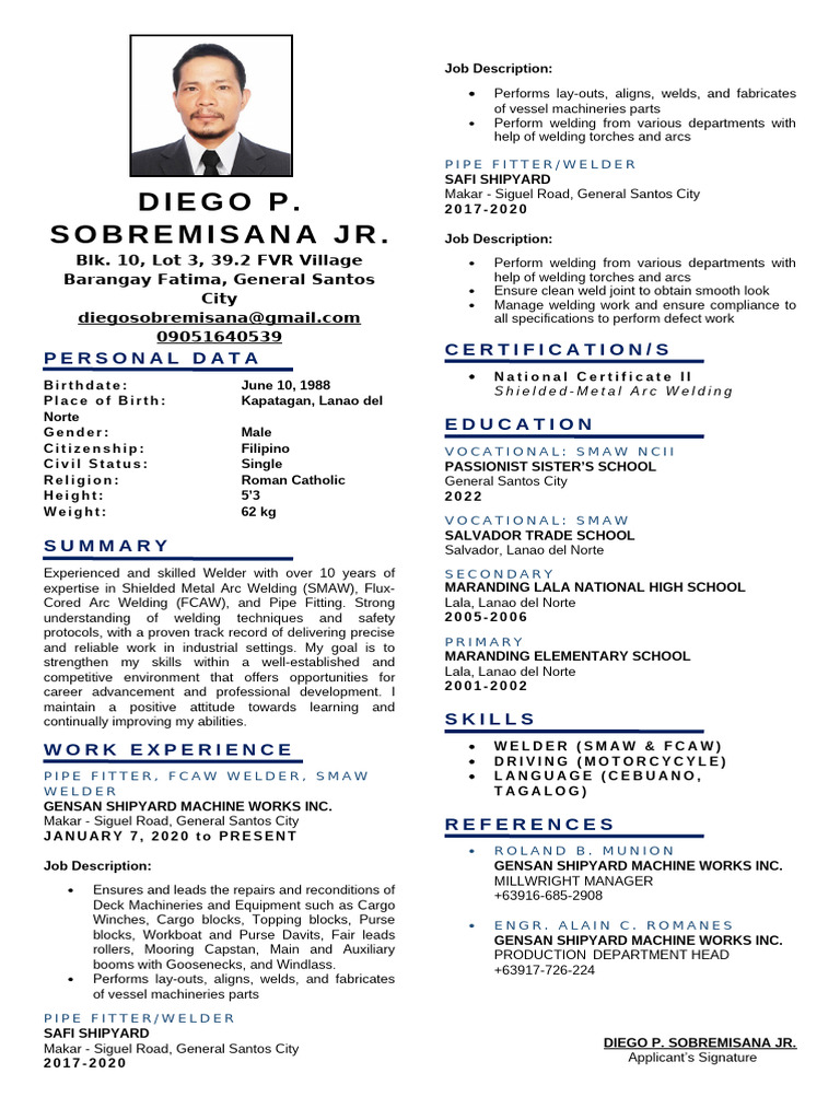 RESUME (TWO COLUMNS) | PDF