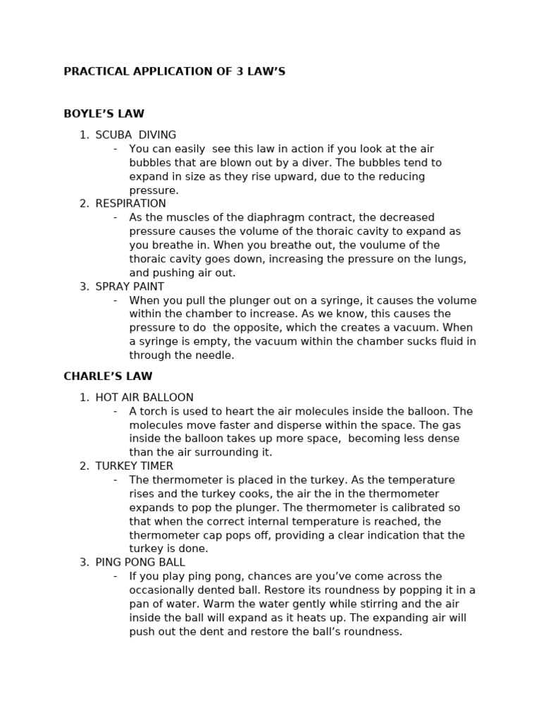 Practical Application of 3 Law | PDF