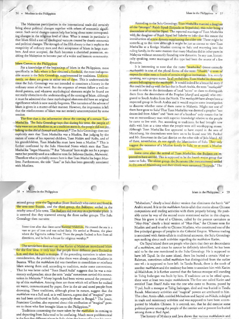 2 Majul, Cesar A. Muslims in The Philippines | PDF