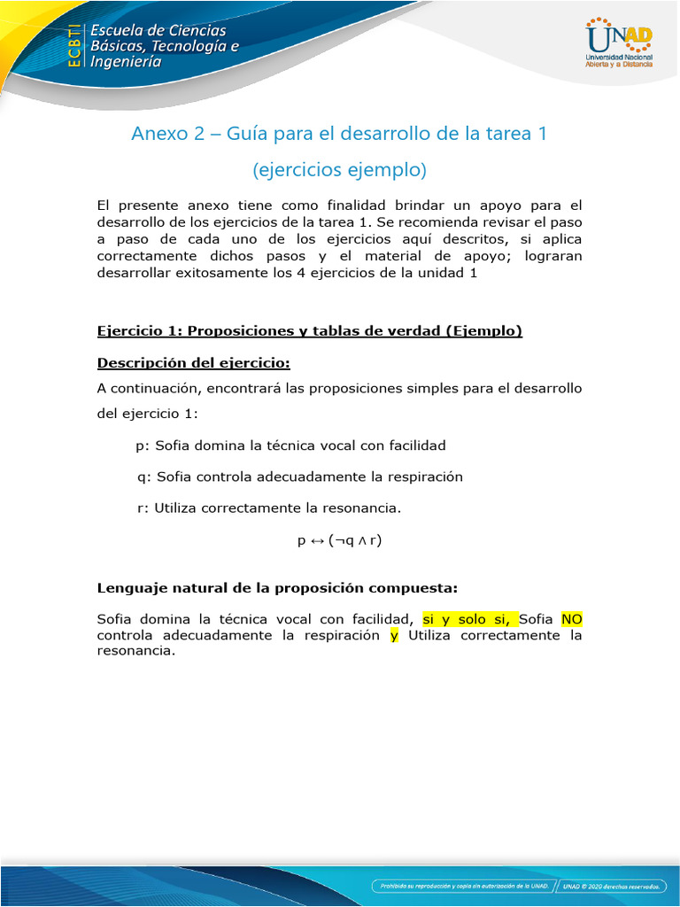 Anexo 2 - Guía para El Desarrollo de La Tarea 1 (Ejercicios Ejemplo) | PDF