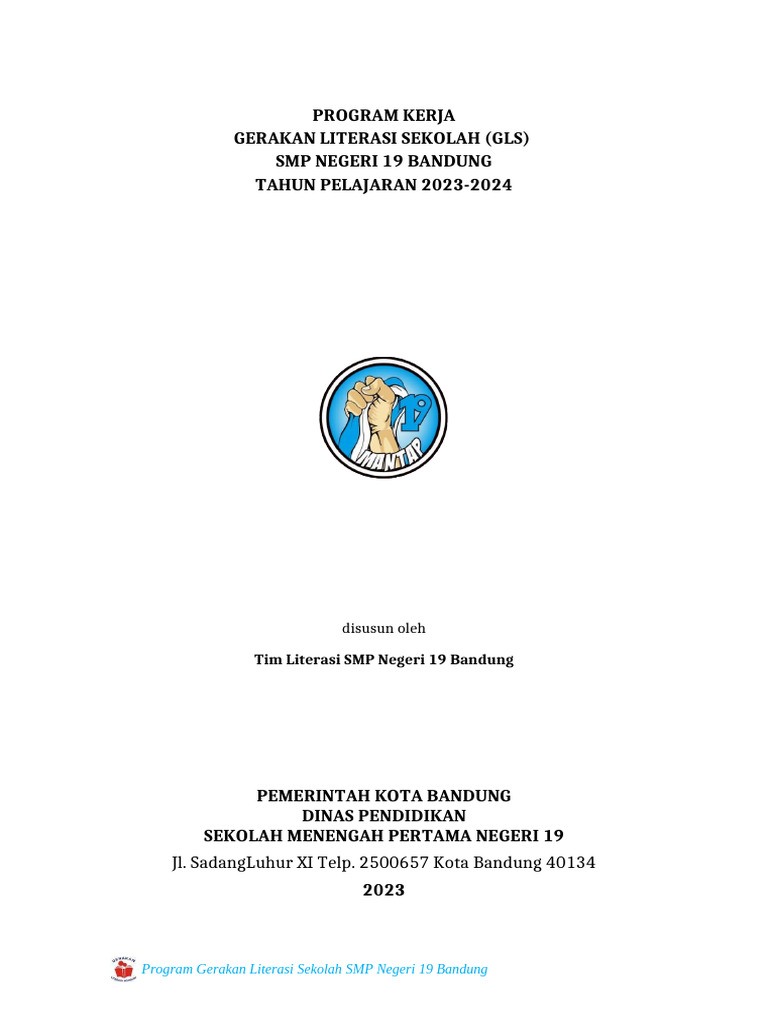 Program Kerja Literasi 23-24 | PDF