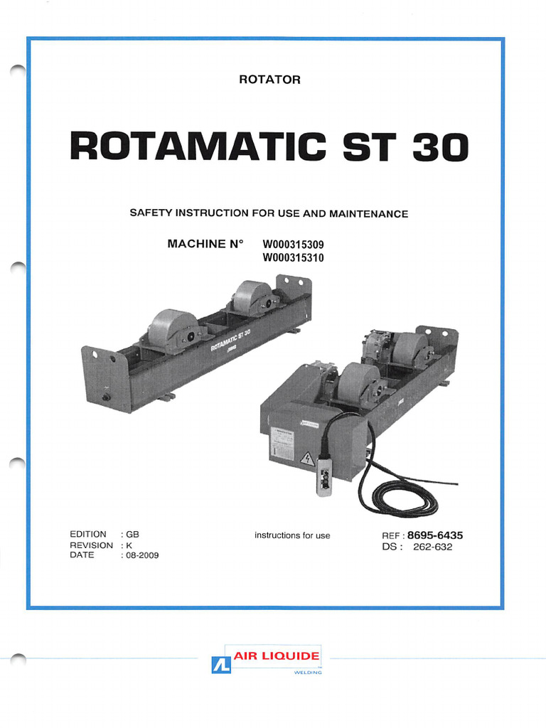 Rotamatic ST 30 Manual Eng | PDF