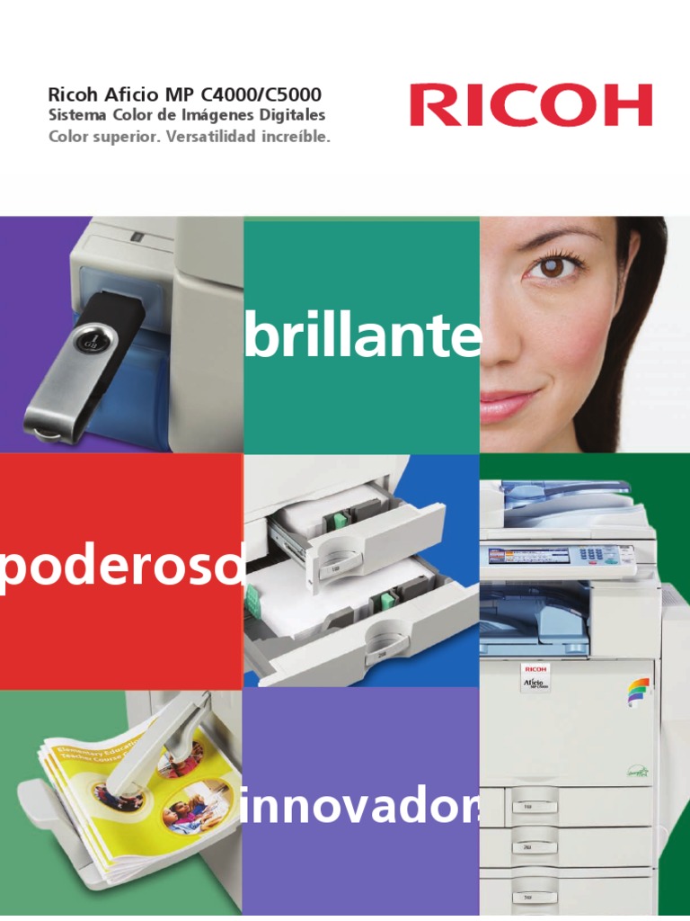 Ricoh MP C4000 - 5000 Brochure HR ES - 20081121153928 | PDF | Fax ...