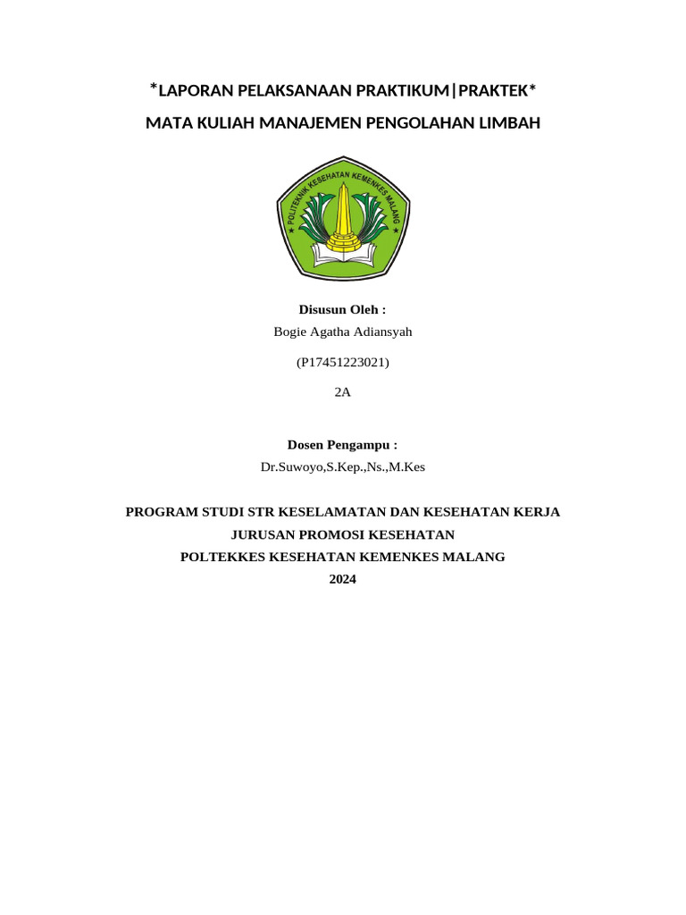 2A - FORMAT LAPORAN PRAKTIKUM - Manajemen Pengolahan Dan Pengelolaan ...