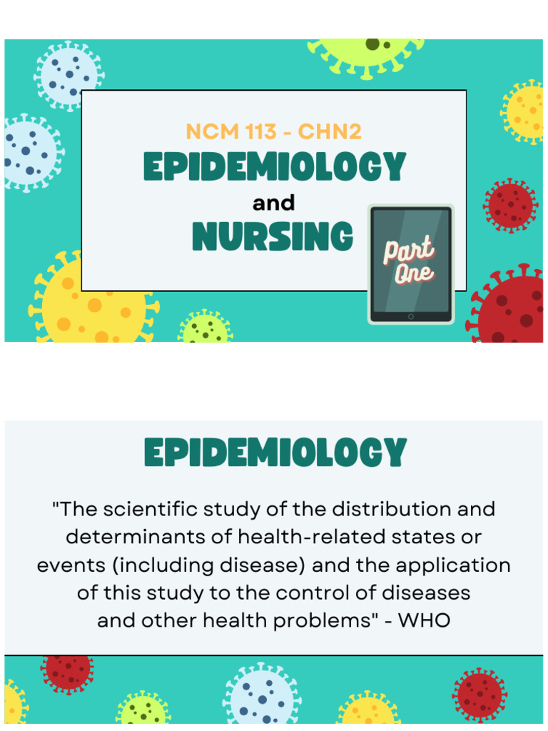 Epi Part 1 | PDF