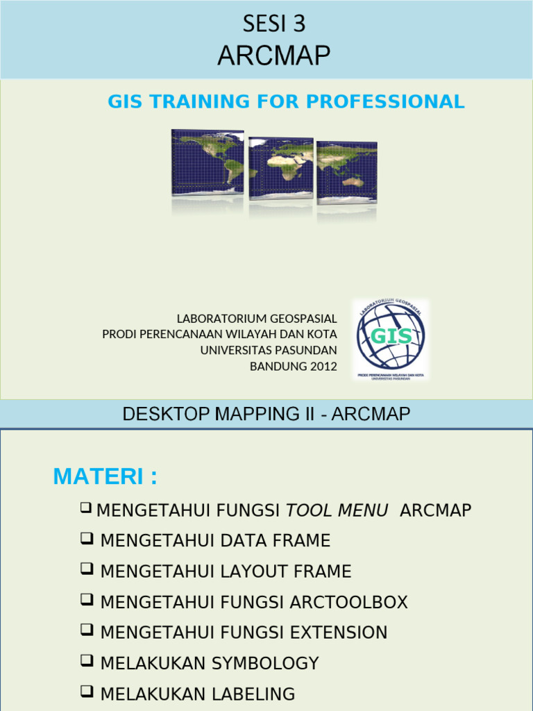 Sesi 3 - Desktop Mapping Ii - Arcmap | PDF