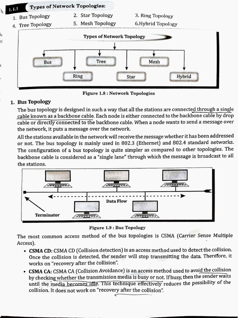 Types of Topologies | PDF | Network Topology | Computer Network