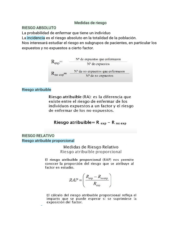 Medidas de Riesgo | PDF