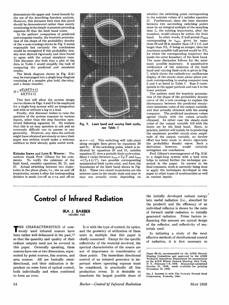 1959 Control of Infrared Radiation | PDF