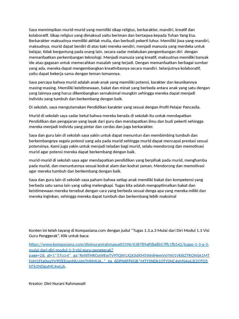 Refleksi 2 Modul 1.3.a3 | PDF