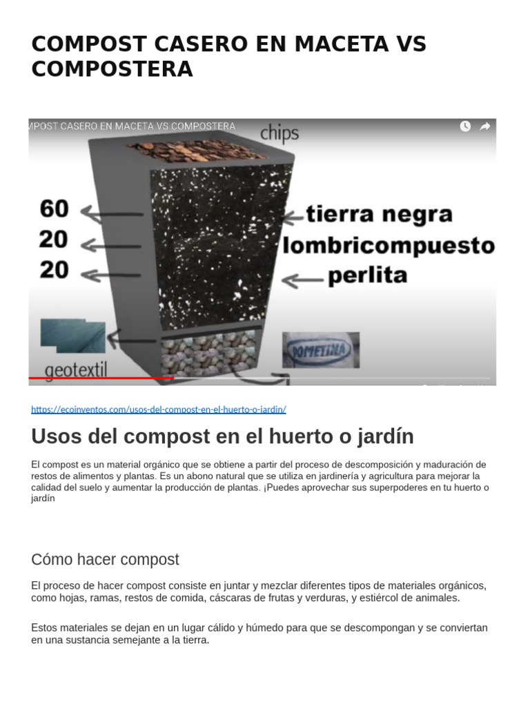 Maceta Compostera | PDF