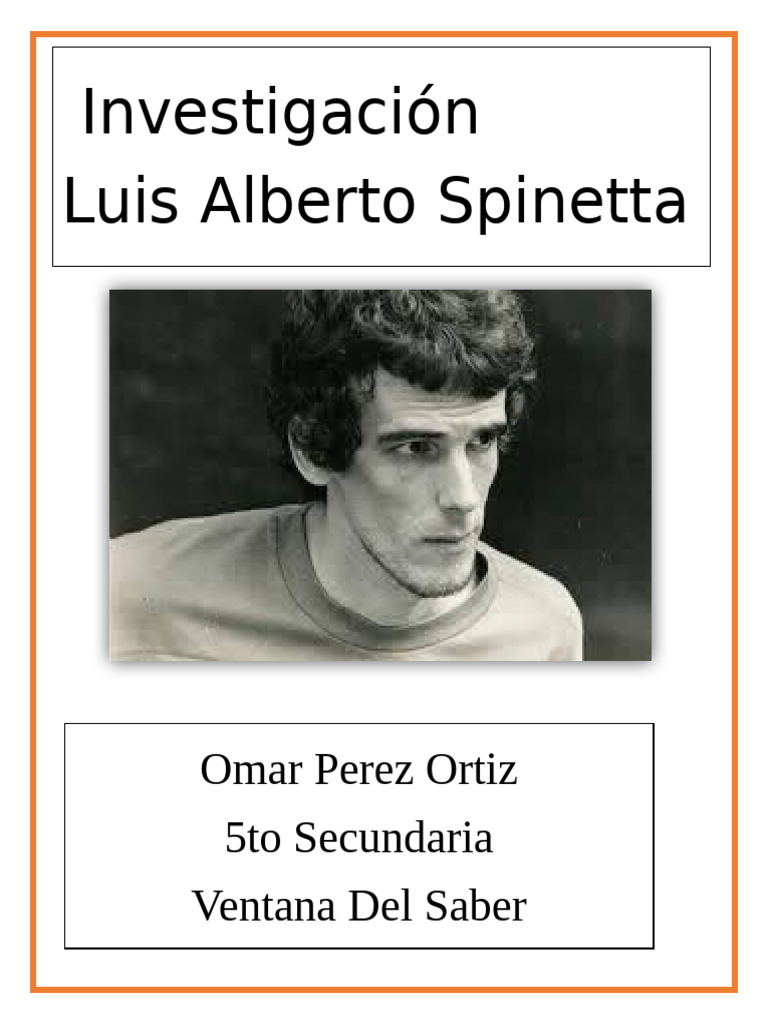 Spinetta Investigacion Lenguaje | PDF
