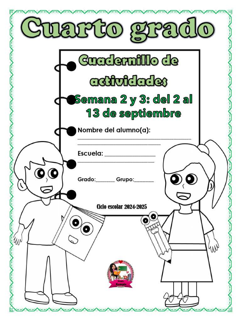 4° s2 y 3 Cuadernillo de Actividades (Anexos) Profa. Kempis | PDF