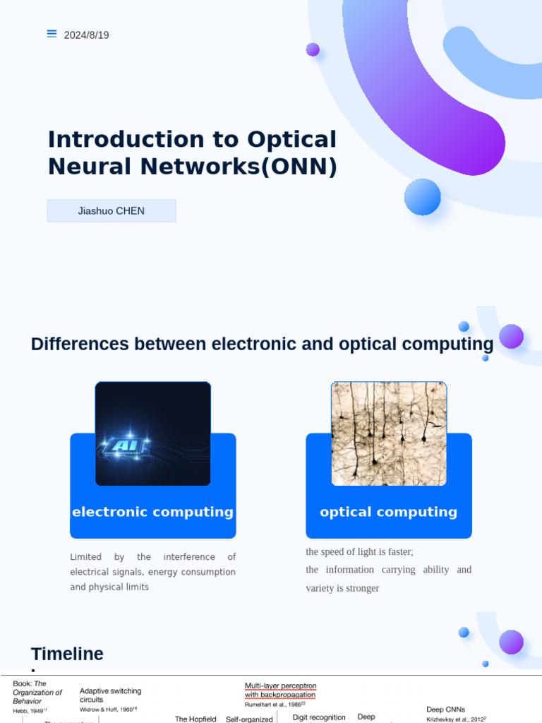 Introduction To Optical Neural Networks (ONN) | PDF