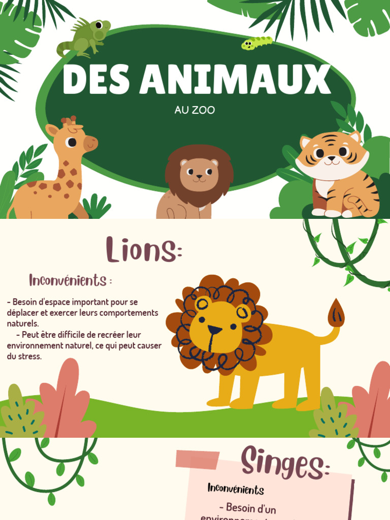 animaux au zoo | PDF
