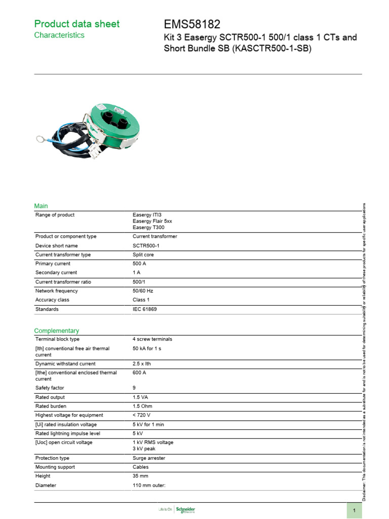 Easergy T300 - EMS58182 | PDF