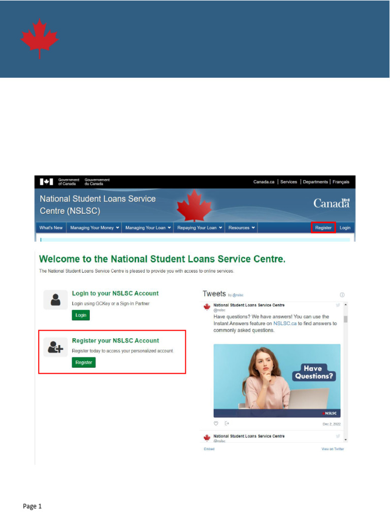 How To Register Your NSLSC Account 2023 en | PDF | Password | Career ...