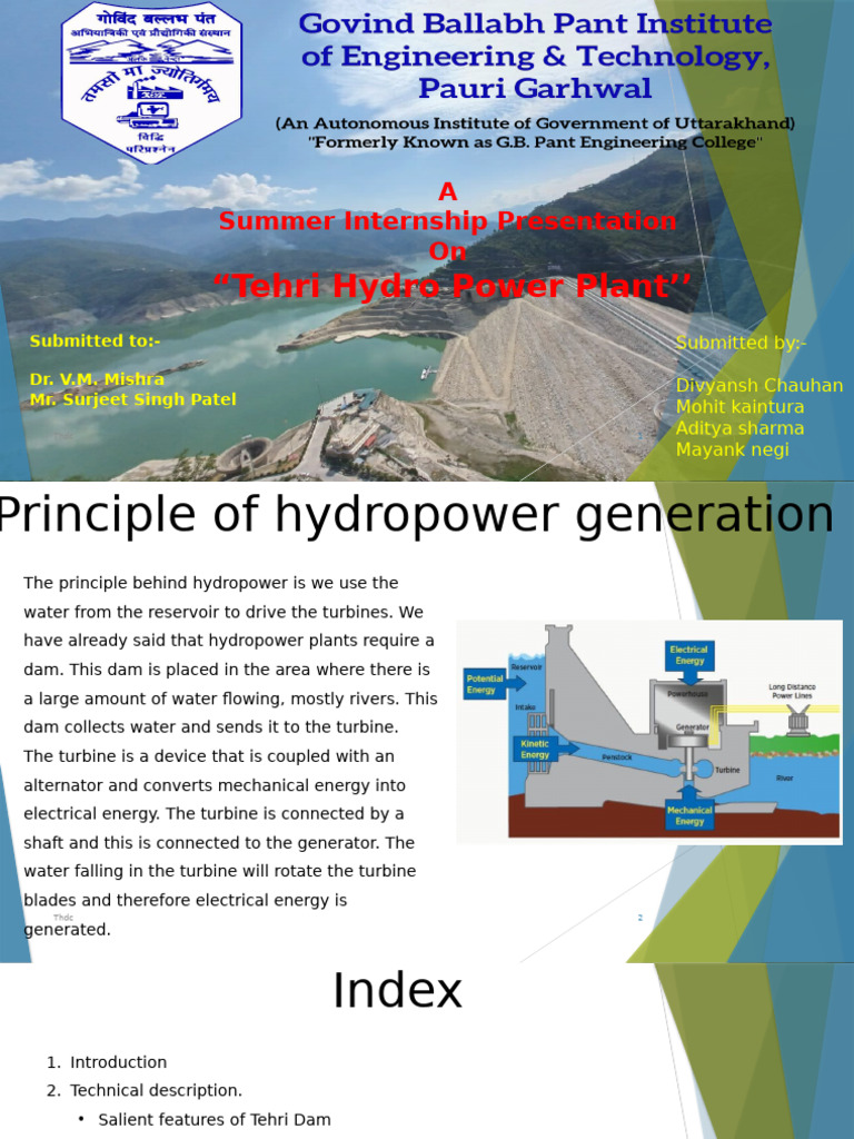 THDC Power House Power Point Presentation | PDF