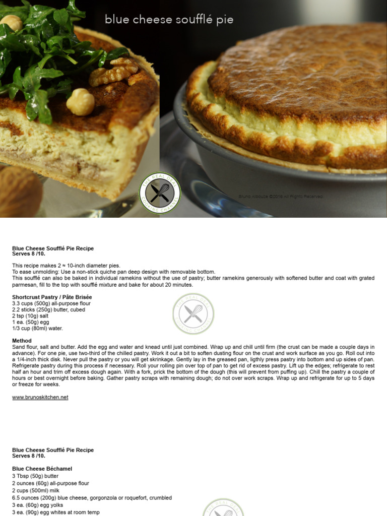 Blue Cheese Souffles Pie | PDF