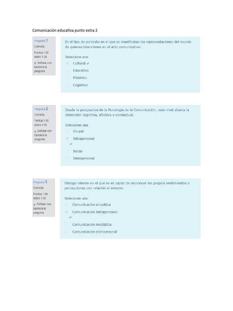 Comunicacion Eductiva Puntos Extra 2 | PDF