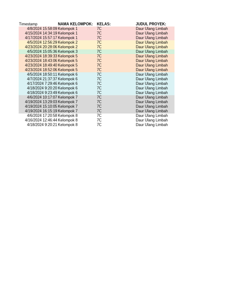 MONITORING PROGRESS PROYEK (Jawaban) | PDF