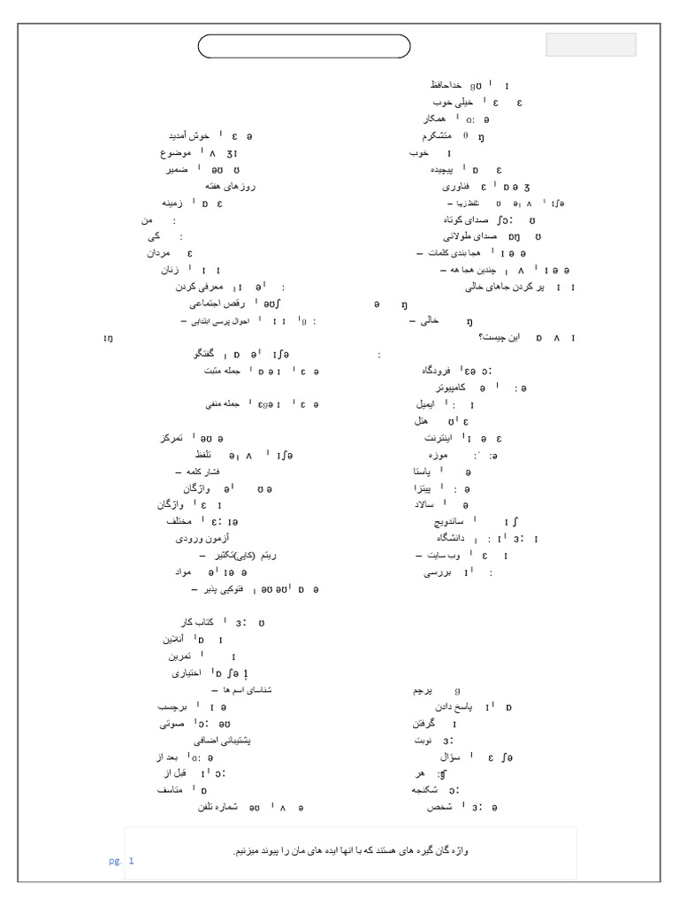 AEF1 (Lexical Chapter) | PDF | Foreign Language Studies