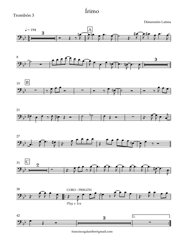 Írimo - Trombón 3 | PDF