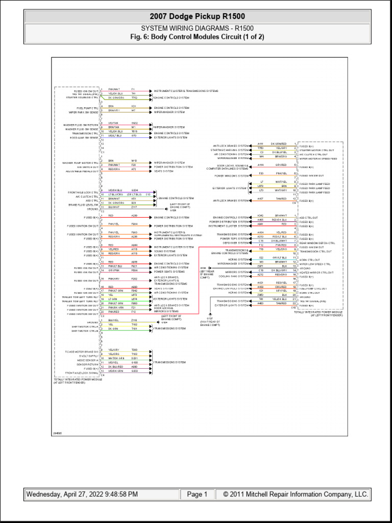 Body Control Modules 01 01 | PDF
