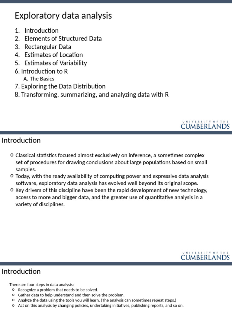 Week 1 Exploratory Data Analysis | PDF