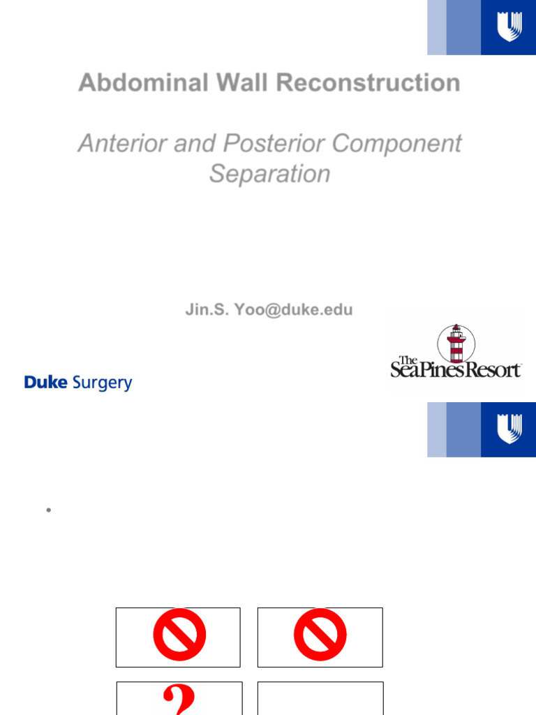 Anterior vs Posterior Component Separation | PDF | Abdomen | Surgical ...