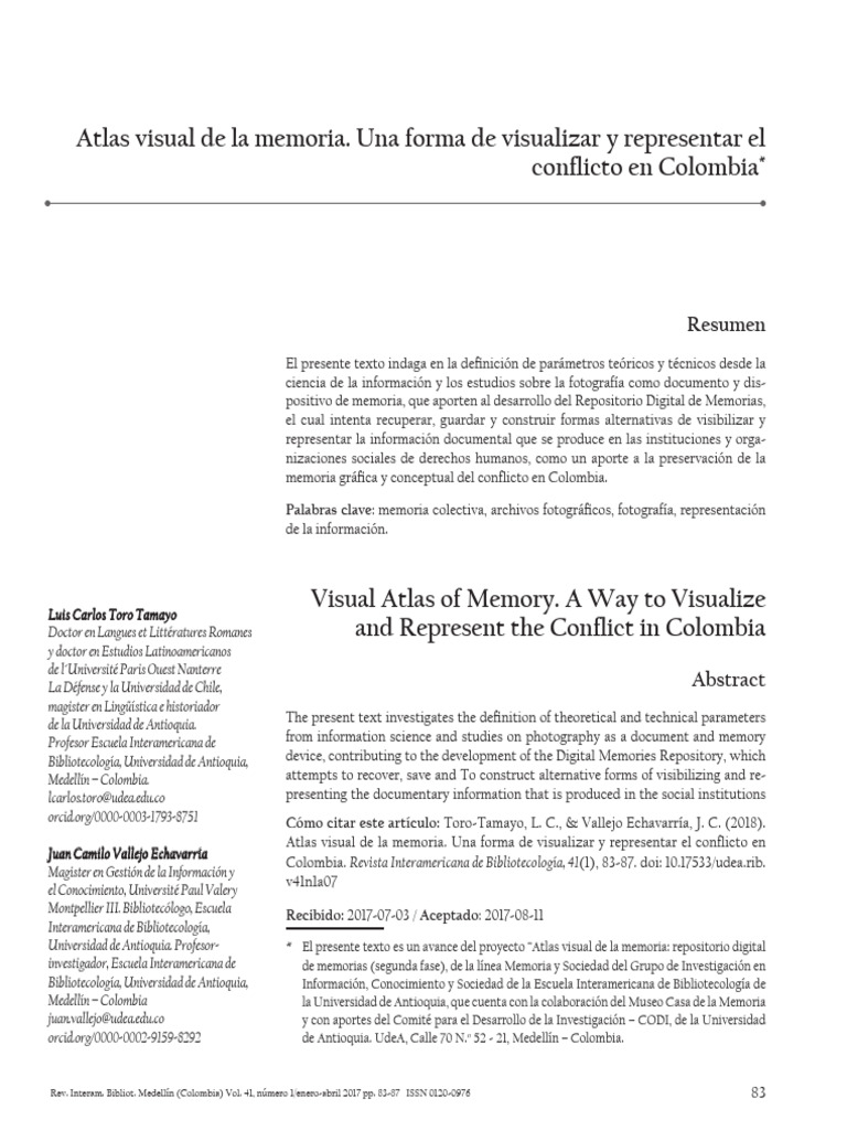 Atlas Visual de La Memoria Una Forma de Visualizar | PDF
