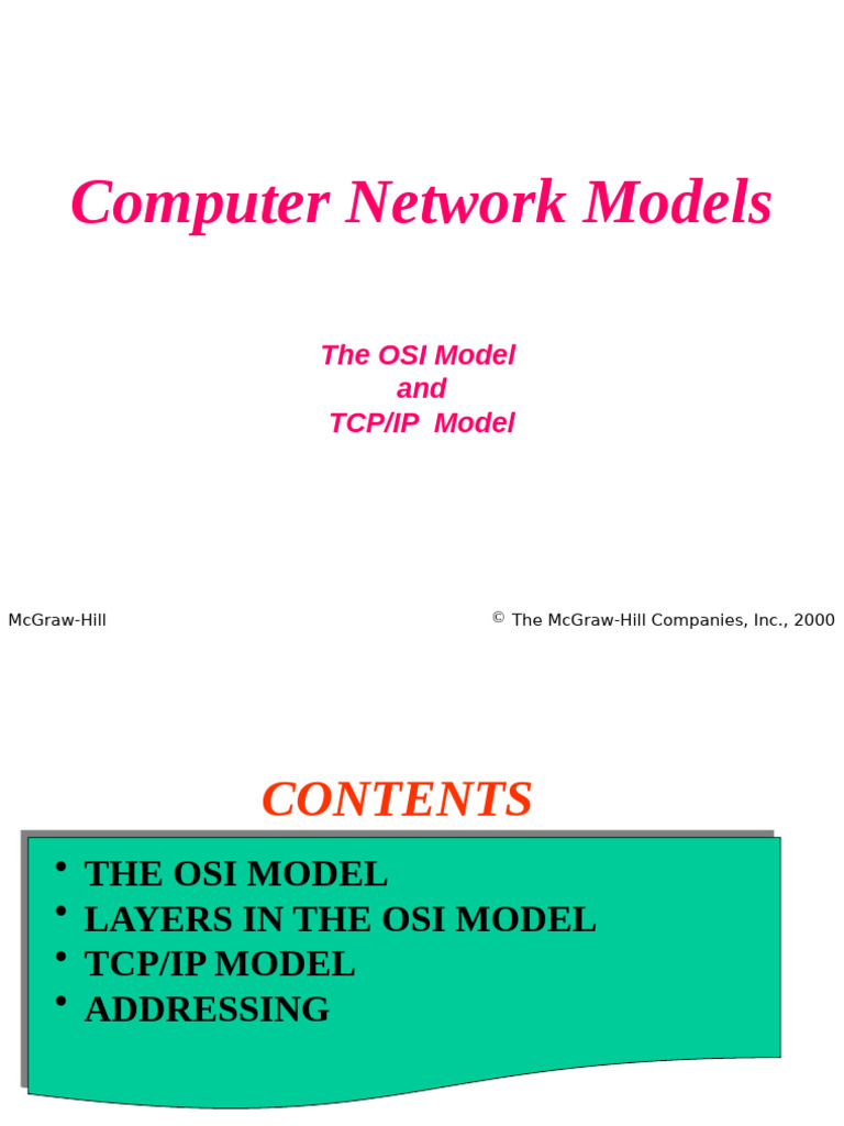 Lecture 3 - Networking Models | PDF