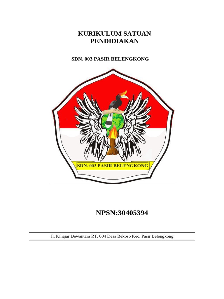 KOSP 2024 SDN. 003 Pasir Belengkong | PDF