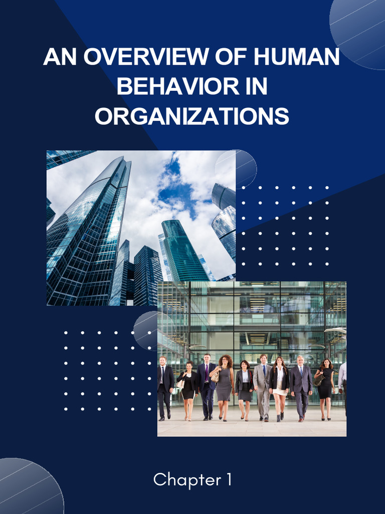Understanding Human Behavior in Organizations | PDF | Organizational ...
