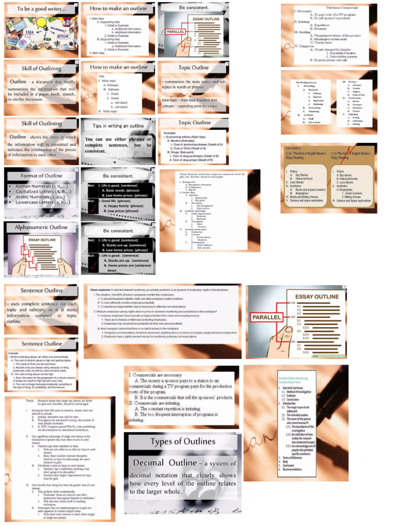 Outlining Lesson | PDF