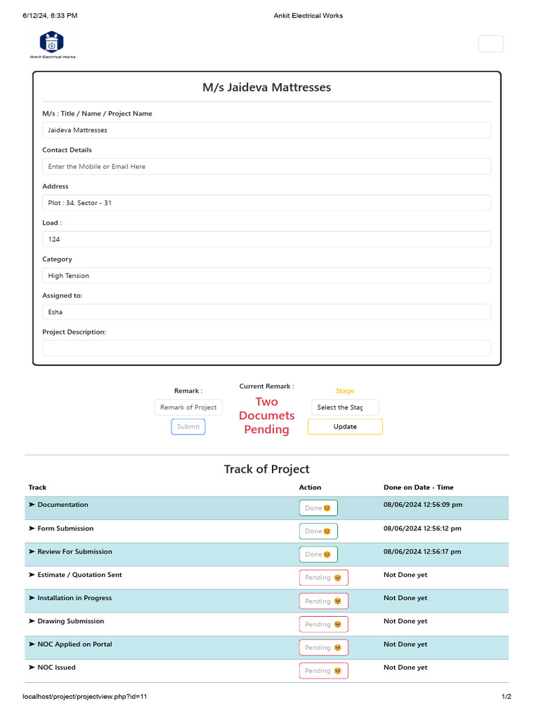 Ankit Electrical Works | PDF