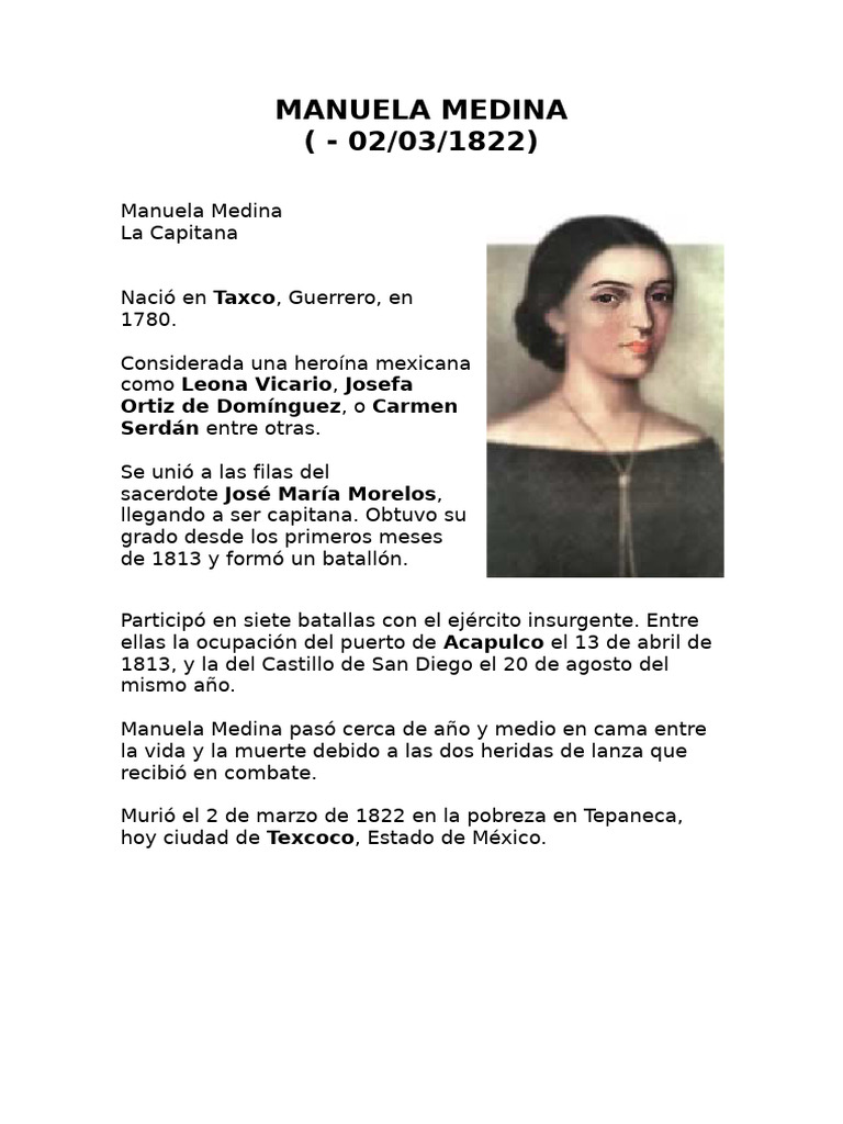 Manuela Medina | PDF | History