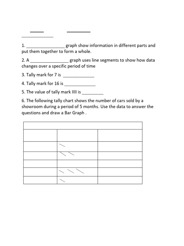 Class 5 Data Worksheet | PDF