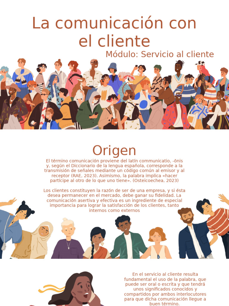La Comunicación Con El Cliente | PDF