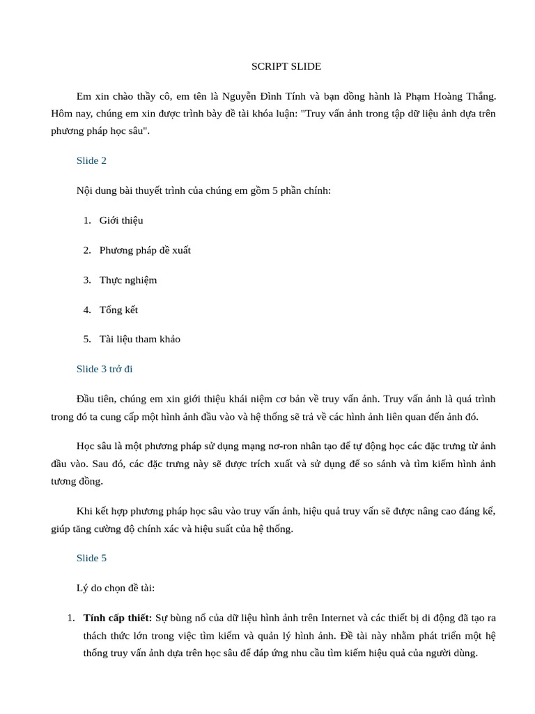 Script Slide New 1 | PDF