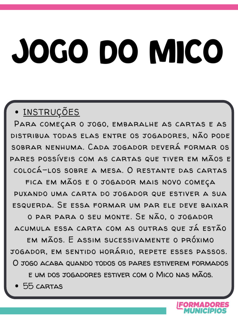 Jogo Do Mico | PDF