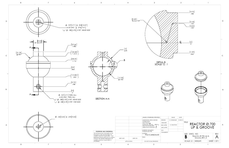 Reactor 0700 Lip&Groove REV A | PDF