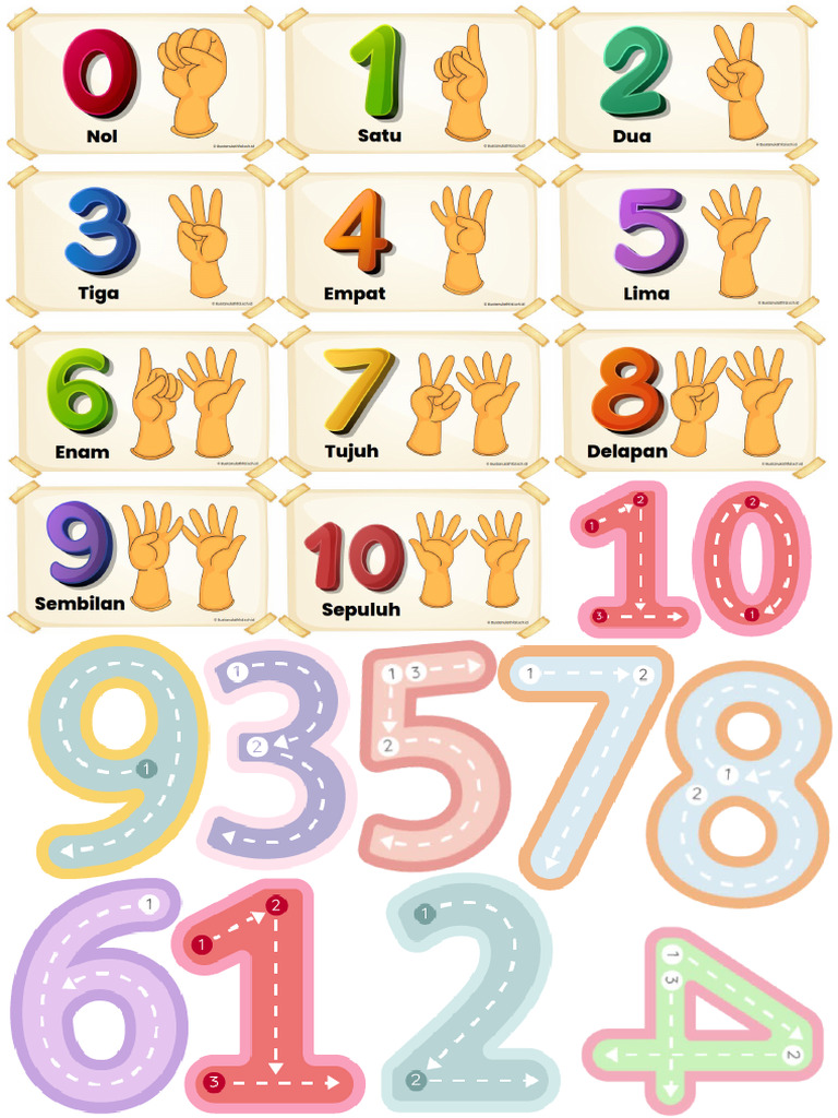 Worksheet Session 1 (Angka) - Pengenalan | PDF