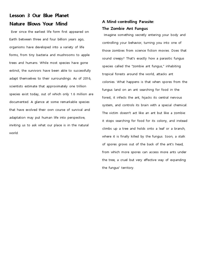 Lesson 3 Our Blue Planet | PDF